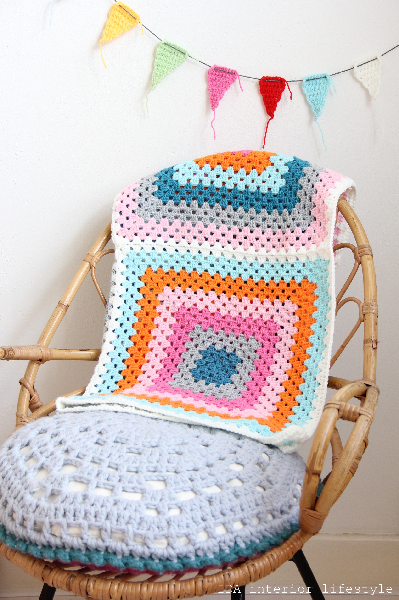 Colorful baby blanket